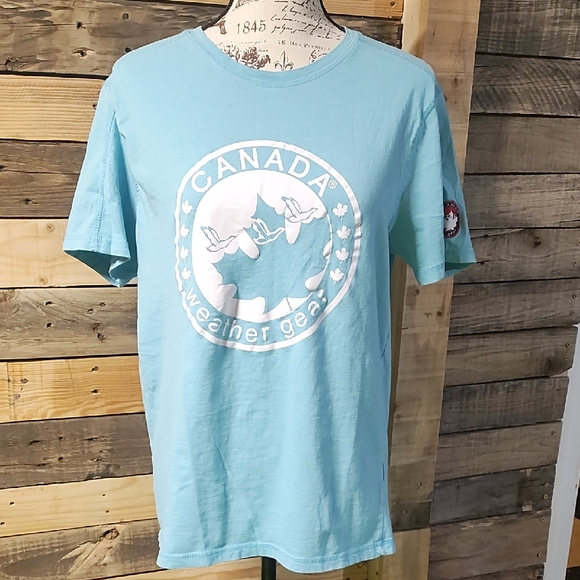 Canadian weather gear | Shirts | Mens Light Blue Tee | Poshmark
